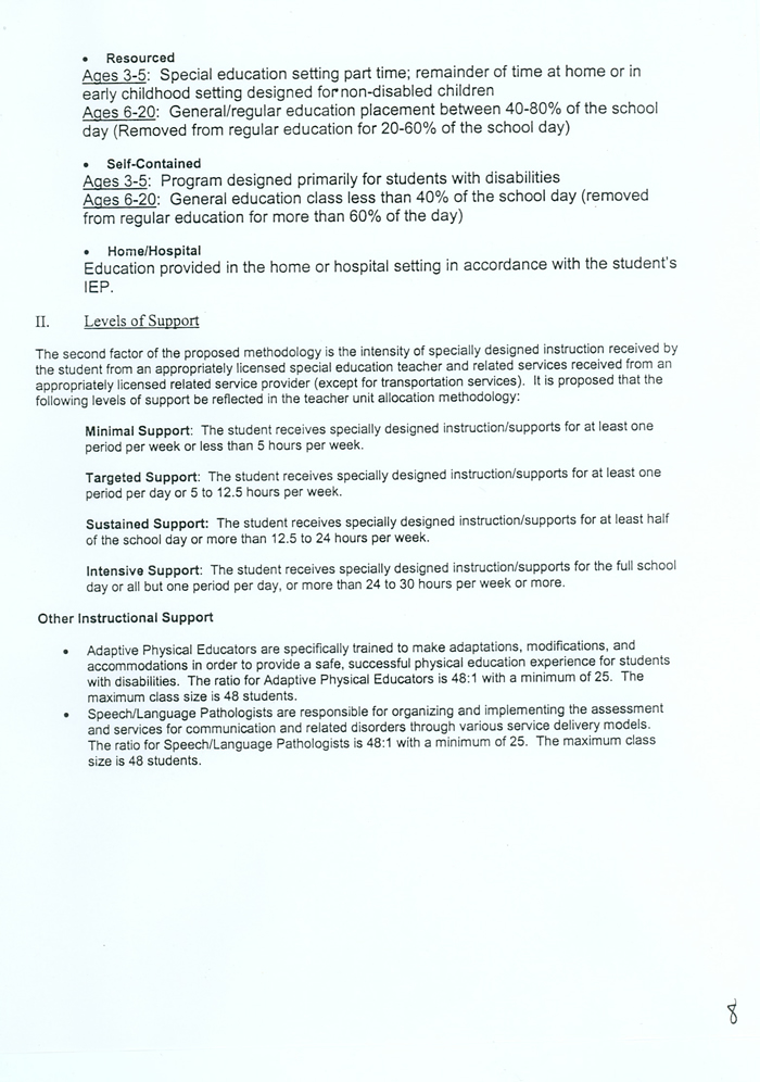 Teacher Units – Special Education